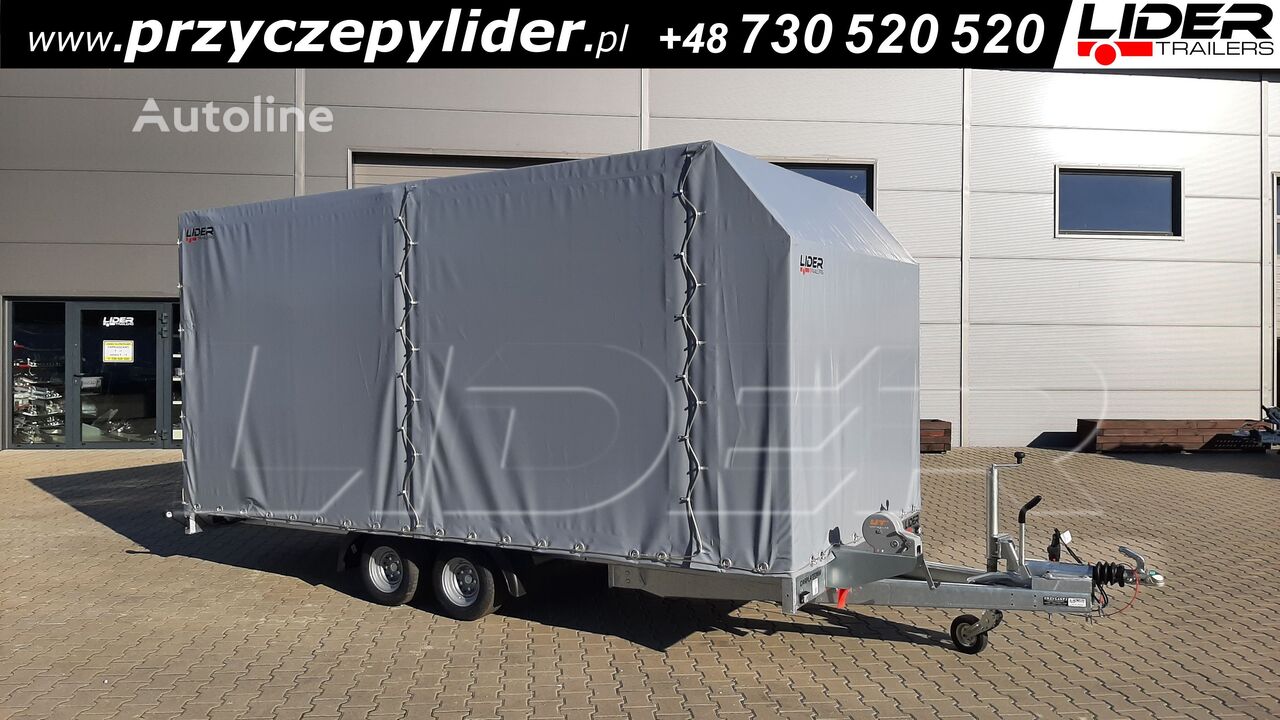 Nova Temared TM-422A przyczepa + plandeka 454x216x190cm, Carplatform 4521S la prikolica autotransportera