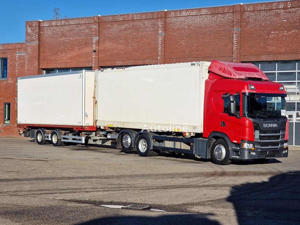 Scania G 6x2*4 BDF - Retarder - Loadlift - Full air - Steering axle + T vozilo za prevoz kontejnera