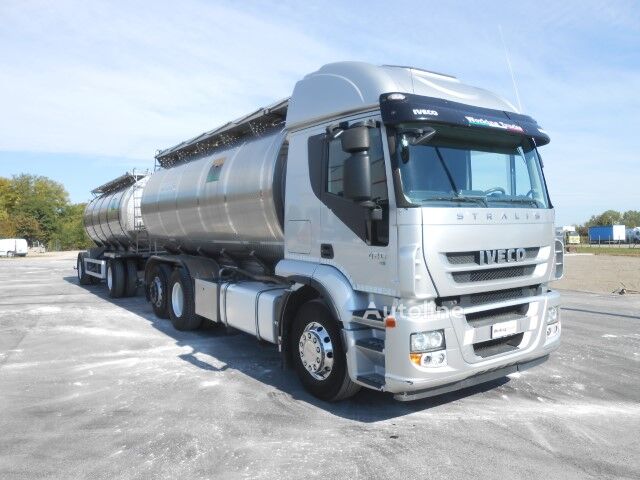 IVECO AT260S42 autocisterna za mleko + prikolica