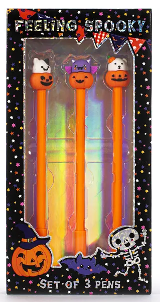 Set tri hemijske olovke 3D HALLOWEEN