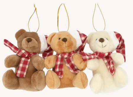 Viter novogodišnji ukras \"teddy bear\" 10cm ( 10047714 )
