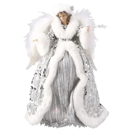 Festa angel 10 novogodišnja dekoracija vila srebrna 40cm ( 750066 )