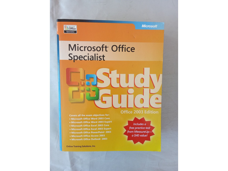 Microsoft Office Specialiste-Study Guide
