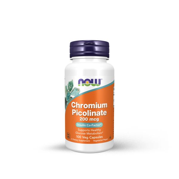 NOW, CHROMIUM PICOLINATE, 200mcg 100 KAPSULA