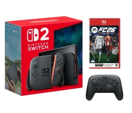KONZOLA NINTENDO SWITCH 2 - LIGHT BLUE AND LIGHT RED JOY-CON+ FC 26+ PRO KONTROLERR