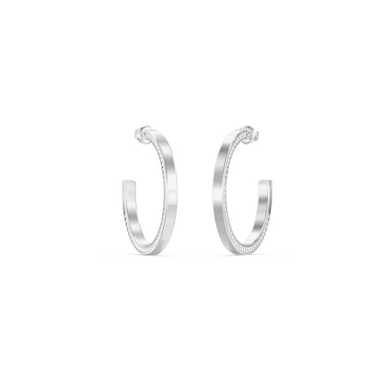 Guess Madison JUBE06437JWRHT/U minđuše alke Swarovski Crystal Silver Plated Stainless Steel 40mm