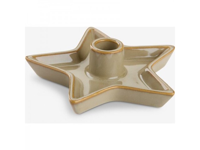 Keramički svećnjak 15xV4cm Svetlo zelena