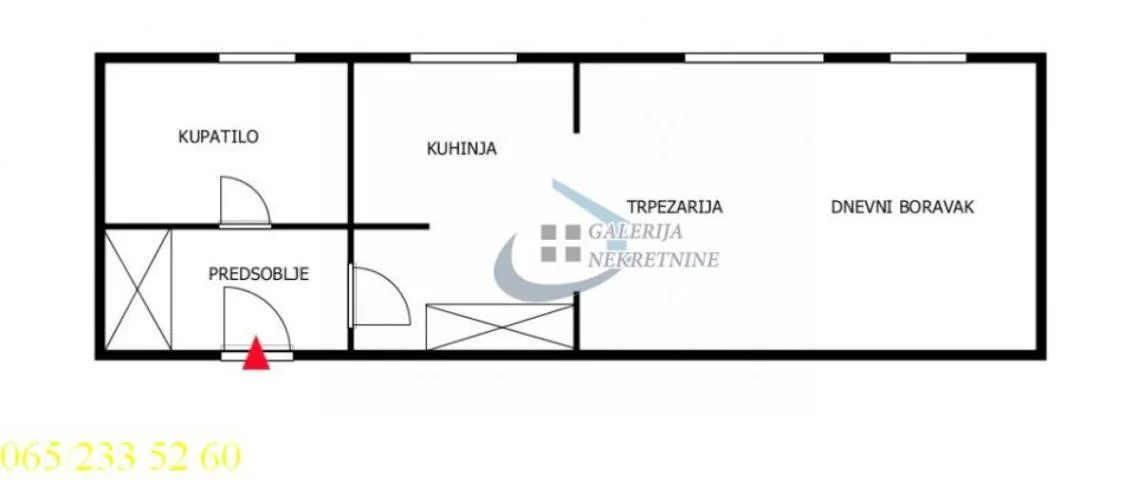 Inđija, Centar - Jug Bogdana 29m2
