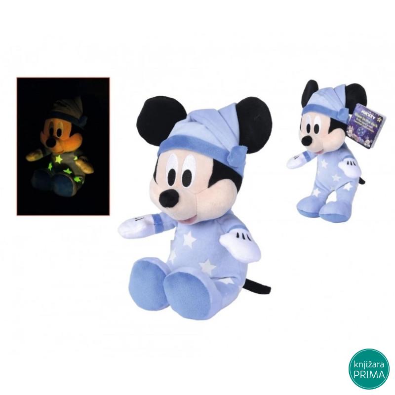 Plišana igračka DISNEY Mickey Mouse laku noć glow in the dark