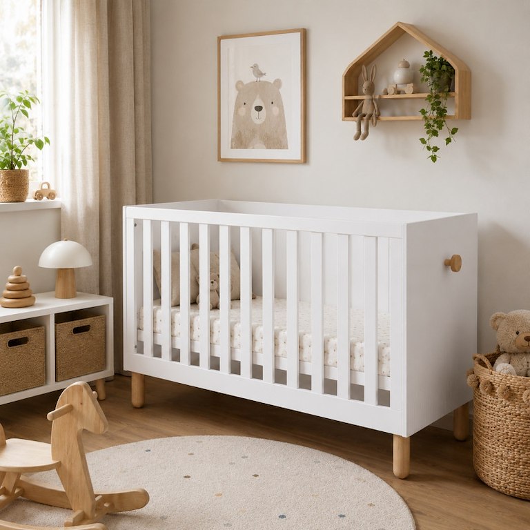 Pinewood Loft krevetac za bebe White