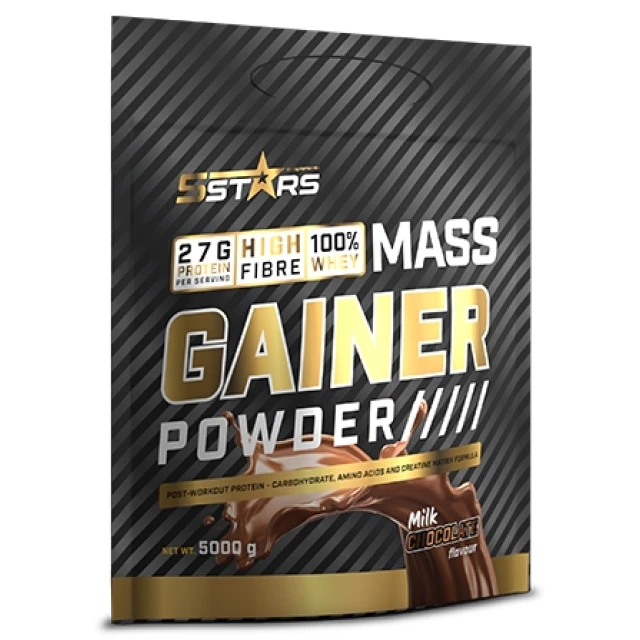 5 Stars Mass Gainer – visokokalorični gejner sa proteinima i kreatinom, 5000 g