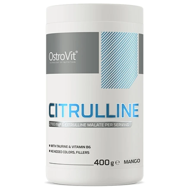 OstroVit Citrulline Powder Limited Edition Mango 400 g – citrulin malat sa taurinom i vitaminom B6 za trening