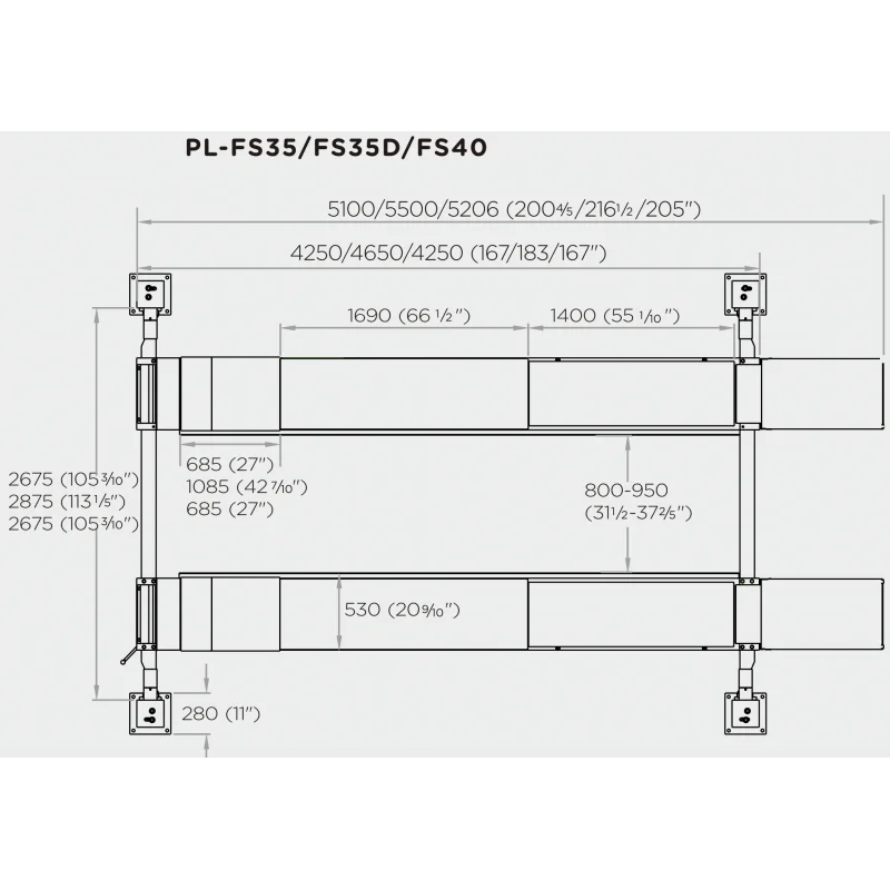Četvorostubna dizalica za reglažu 4.5t PL-FS45 (Balanshi)