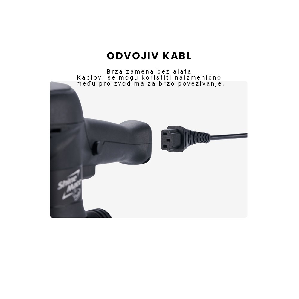 Ekscentrična šlajferica za boju i drvo 150mm / 3mm ES526-6″ (ShineMate)
