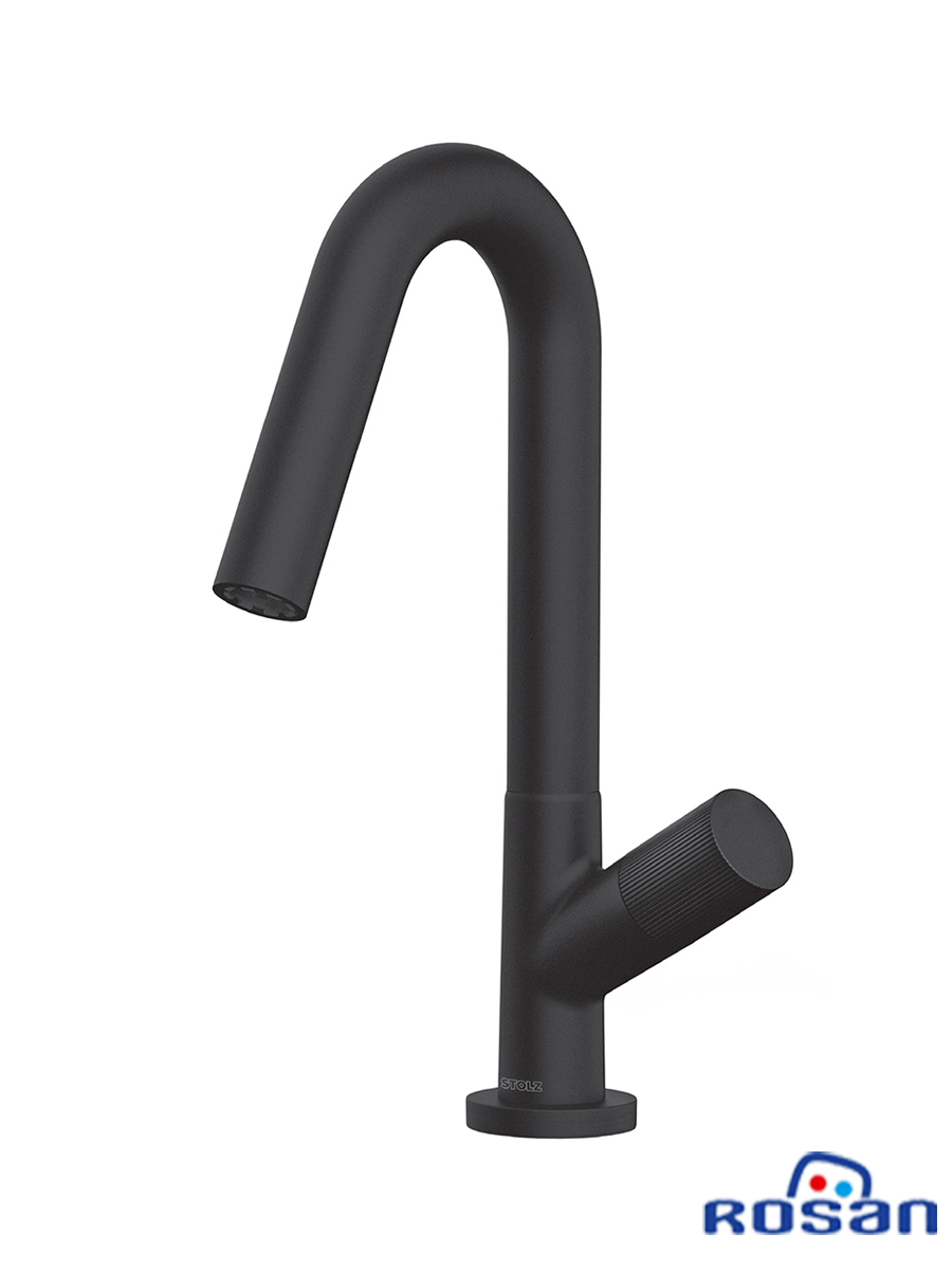 Stojeća baterija za hladnu vodu – pokretni izliv S4 Black Rosan 453130B