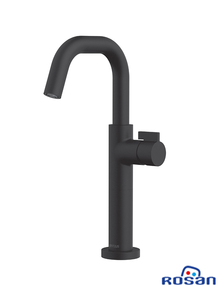 Baterija za lavabo L S3 Black Rosan 330209B