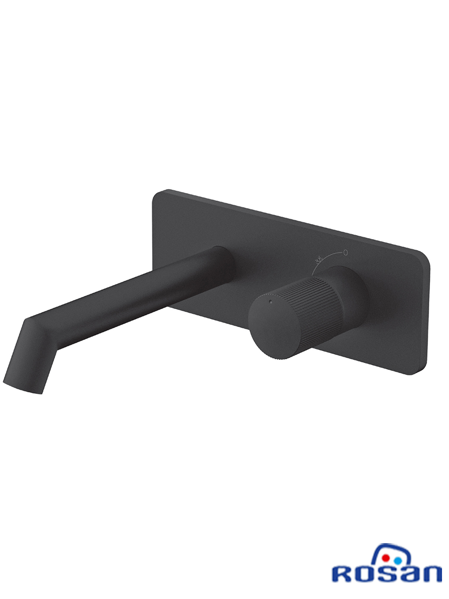 Ugradna baterija za lavabo S4 Black Rosan 431401B