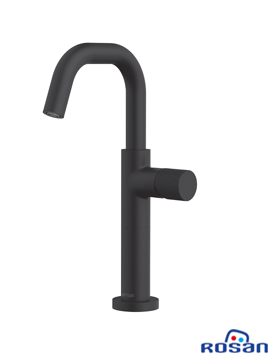 Baterija za lavabo L S4 Black Rosan 430209B