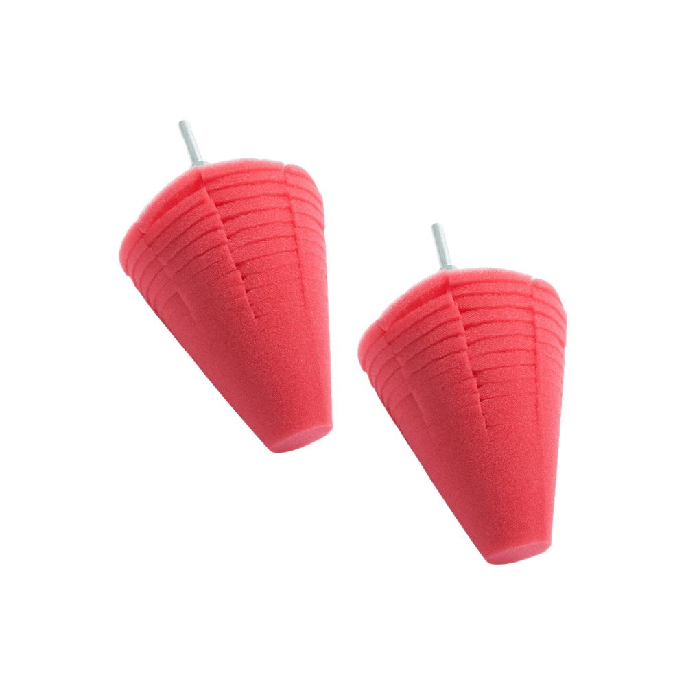 Sunđer za poliranje konusni crveni (Rubber&Plastic)