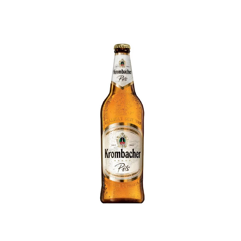 Krombacher Pils 0.66L u staklenoj flaši u nepovratnoj ambalaži u pakovanju od 12 komada