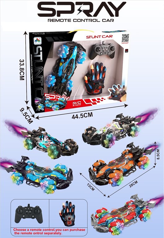 Auto R/C sa kontrolnom rukavicom
