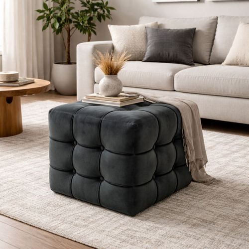 Atelier Del Sofa tabure Lizbon, 42 cm, siva