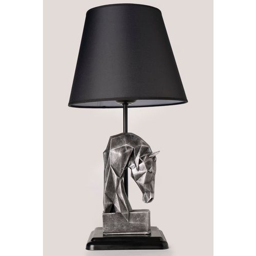 Opviq stona lampa HM162, visina 50 cm, srebrna / crna