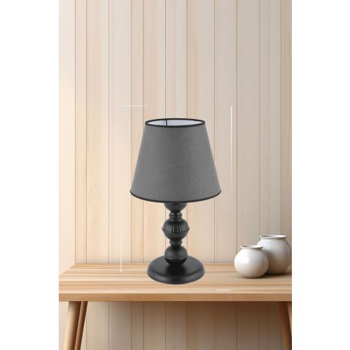 Opviq stona lampa 301, visina 45 cm, siva / crna