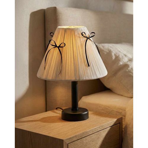Opviq stona lampa ABJ0001, visina 35 cm, krem / crna