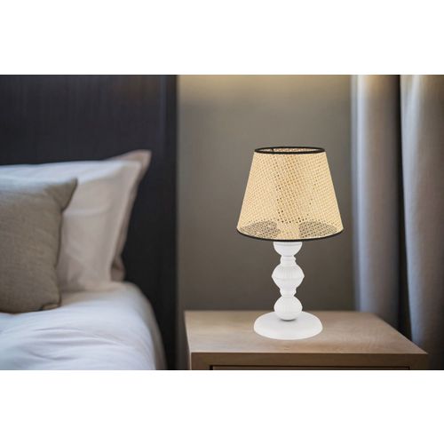 Opviq stona lampa 301 Hazeran, visina 45 cm, bež / bela