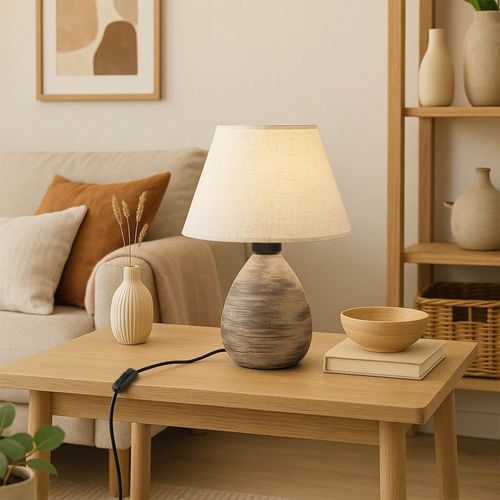 Opviq stona lampa 241893, visina 30 cm, krem