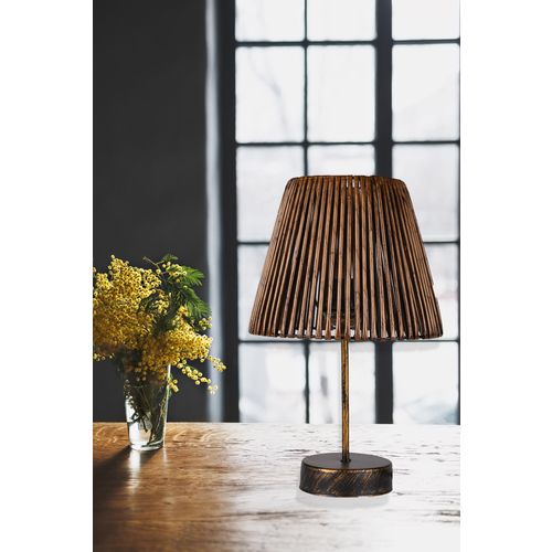 Opviq stona lampa Faune, visina 45 cm, crna / rose gold