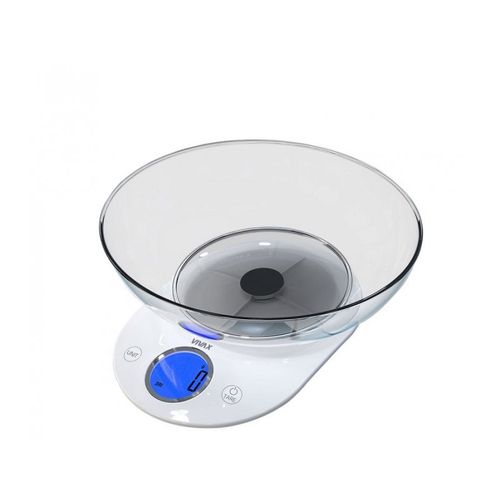 Vivax kuhinjska vaga KS-505BW sa posudom, do 5 kg, bela
