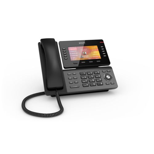 Snom D865 IP stoni telefon, 12 SIP naloga, kolor ekran 5", Bluetooth, Wi-Fi, gigabitni svič, PoE