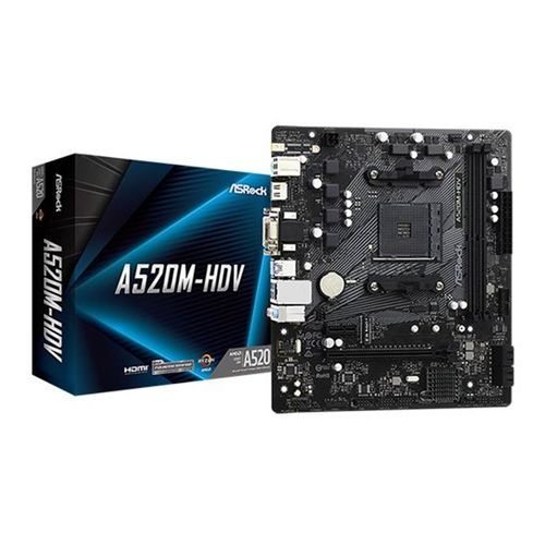 ASRock A520M-HDV matična ploča AM4 AMD A520 microATX DDR4