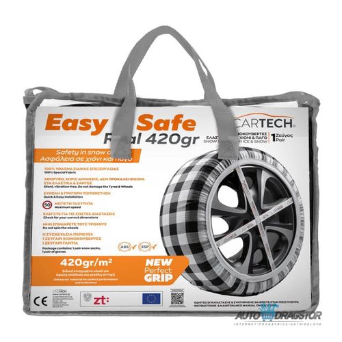 Cartech Easy & Safe Real čarape za sneg 420 g/m², veličina L, par