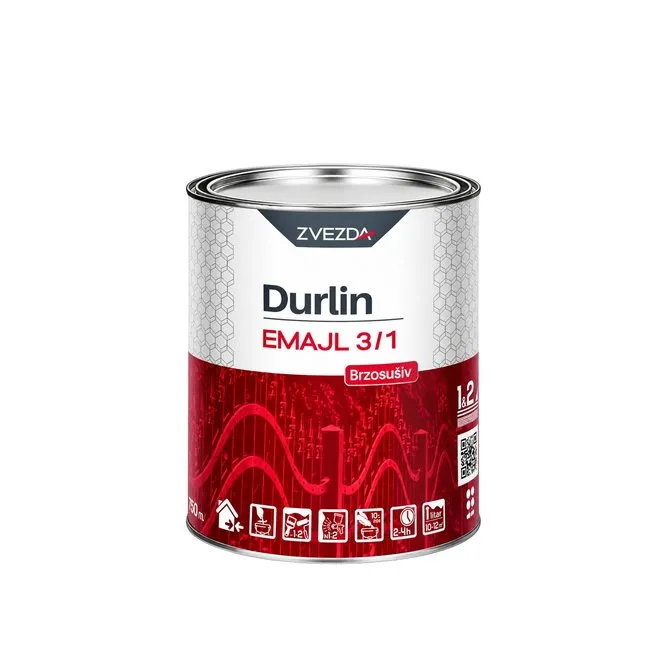 DURLIN boja za metal 3u1 crvena 0.75l