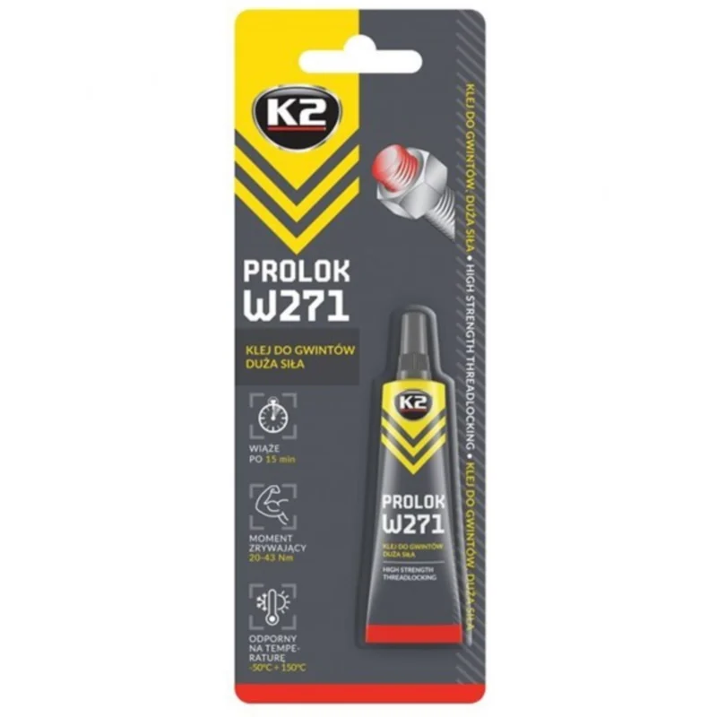 Lepak za osiguravanje navoja Red Prolok High 6ml – K2 00395 / B151N