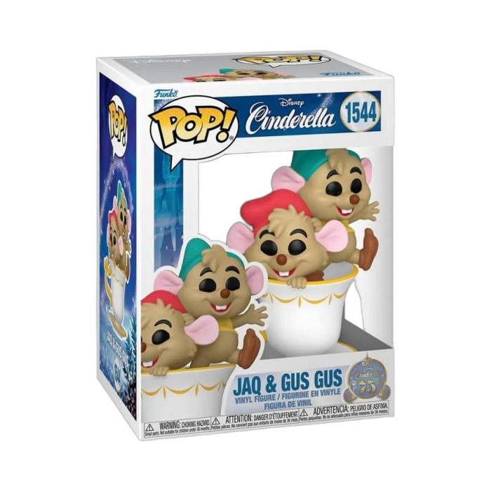 Figura Funko POP! Disney: Cinderellas 75th - Jaq & Gus Gus In Cup