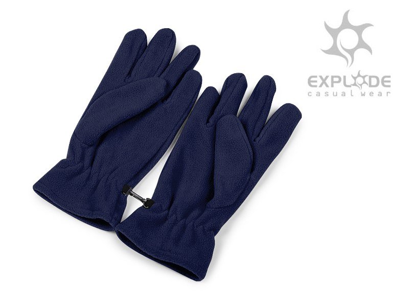 ZERO, rukavice od polara sa plastičnim karabinjerom, plave, L/XL