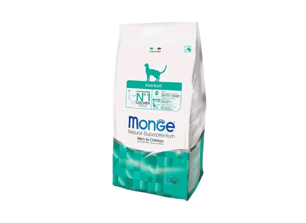 Monge Natural Superpremium Hairball Piletina 1,5kg