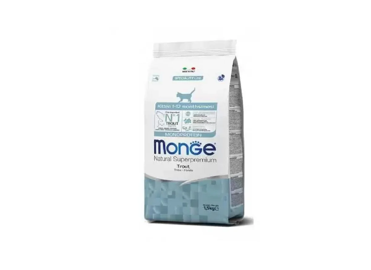 Monge Kitten monoprotein hrana za mačiće (pastrmka) 1,5kg
