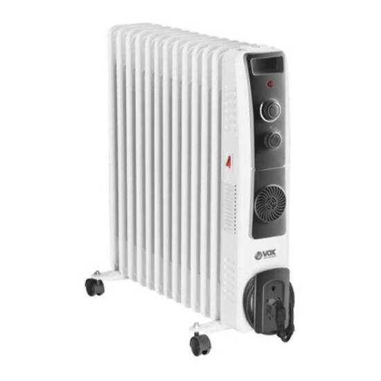 Radijator Vox uljani OH B59F13, do 2500W, sa ventilatorom, točkići, bela boja