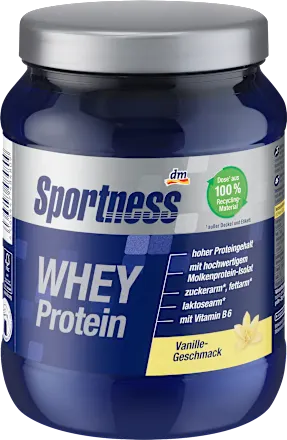 Sportness
Proteinski prah WHEY sa ukusom vanile, sa zaslađivačima, 450 g
Dodatak ishrani