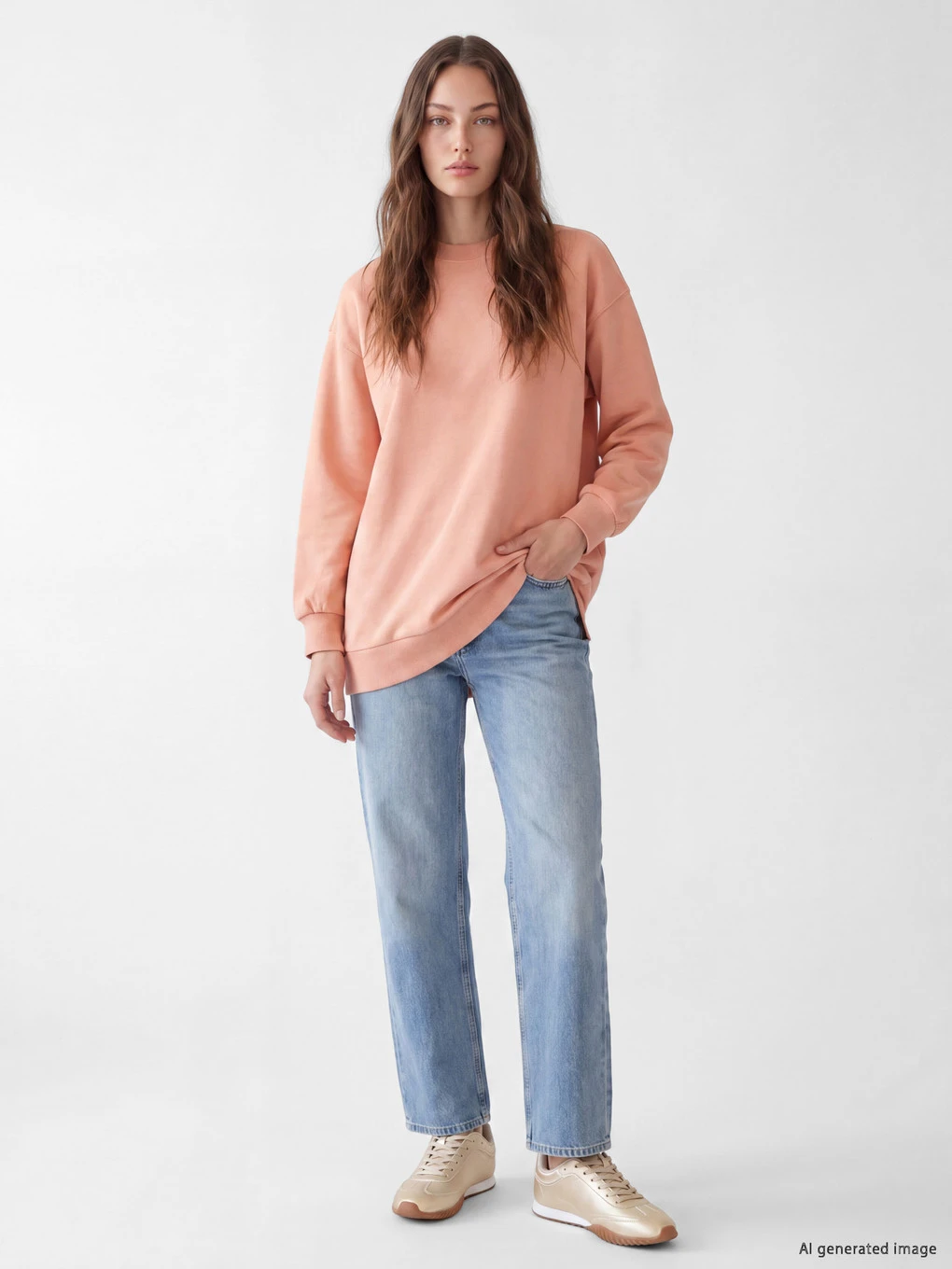 LCW Modest Oversize Ženska Debela Dukserica Tunika