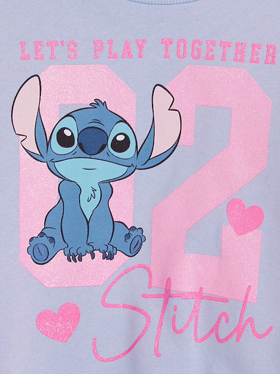 LCW Kids Stitch Štampana Dukserica Za Devojčice
