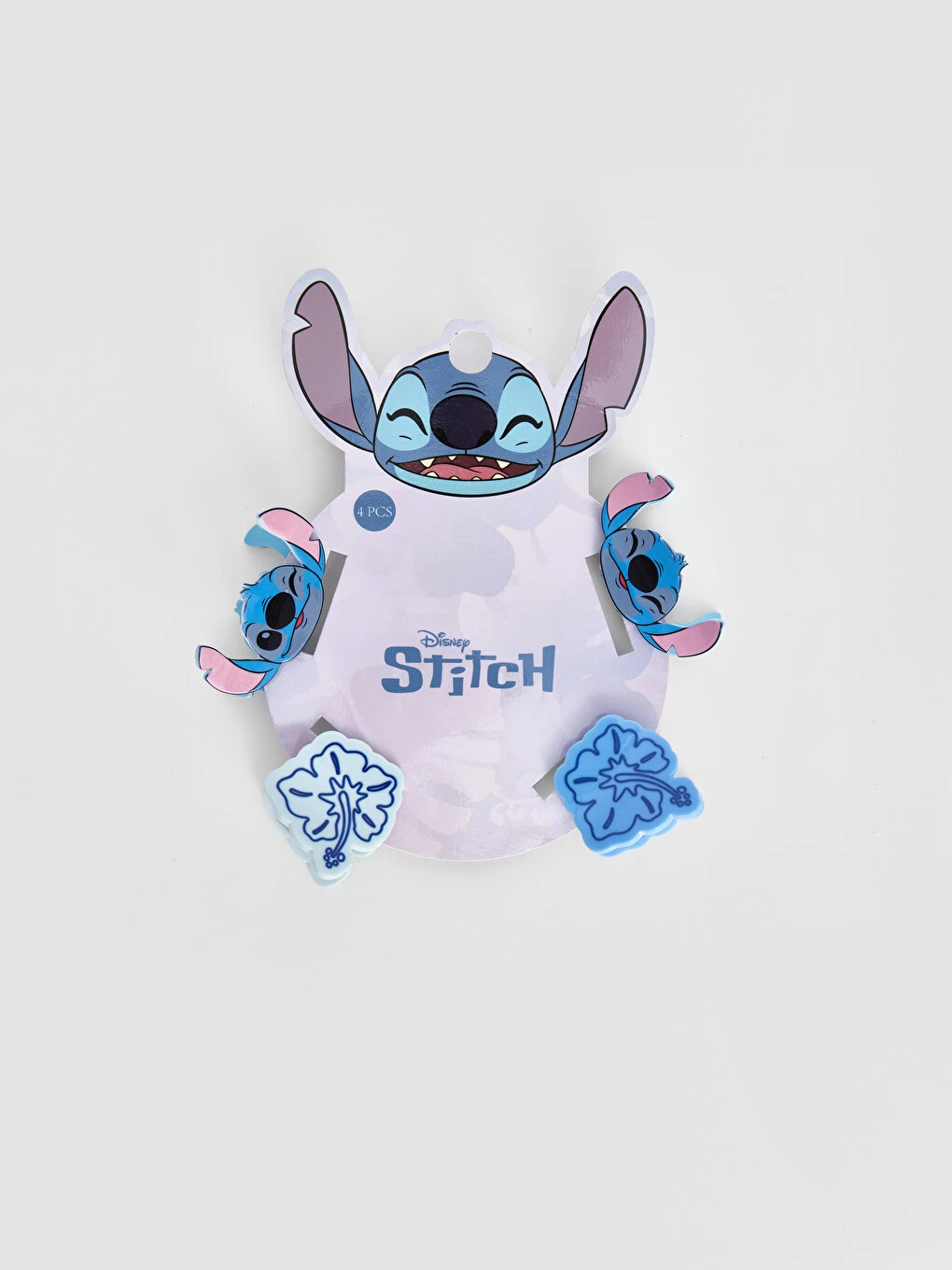 LCW JOY Stitch Štampani Set Šnala Za Kosu Za Devojčice 4 Komada