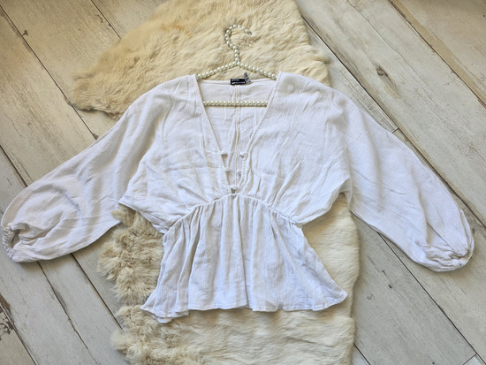 Asos bluza boho puf rukavi 42
