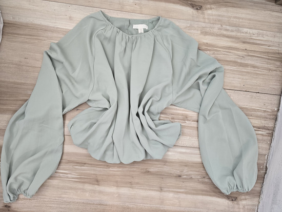 H&M Mint zelena bluza M