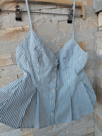 PRODATO ZARA poplin platno top S